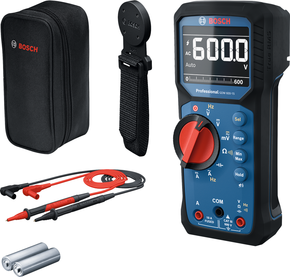 Bosch Professional GDM 600-15 + MH 1 Multimeter – True RMS, IP65, CAT ...
